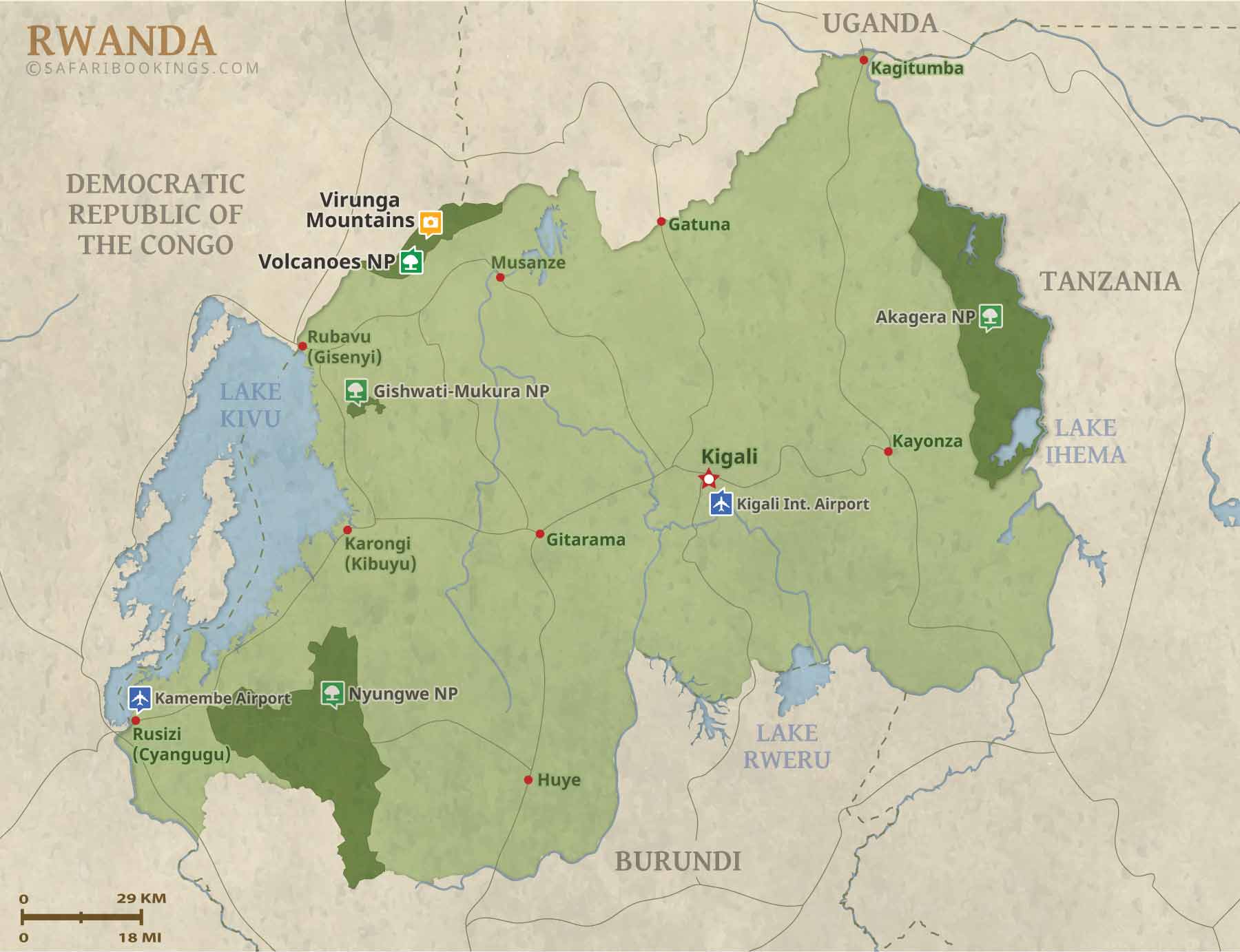 Rwanda Safaris - Gorilla Trekking Tour Rwanda - Gorilla Tours